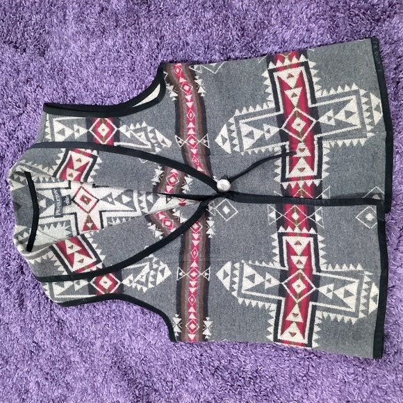 Pendleton | Jackets & Coats | Pendleton Blanket Vest Native American ...